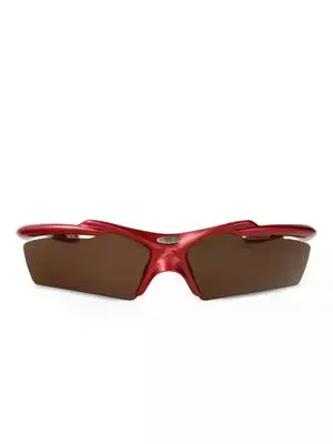 Balenciaga Geometric-frame Sunglasses - Red