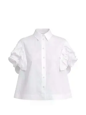 Simone Rocha Ruffled-sleeves Buttoned Shirt