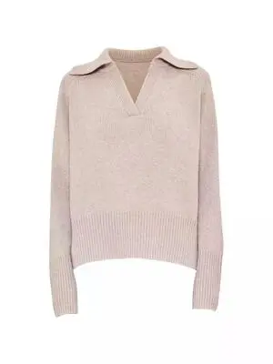Arch4 V-neck Collar Sweater - Neutrals