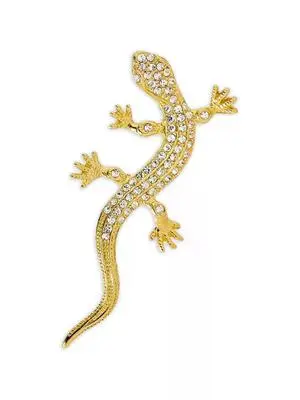 SUSAN CAPLAN 1980s Lizard Brooch - Gold