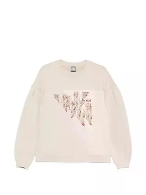 Max Mara Graphic Print Sweatshirt - Neutrals