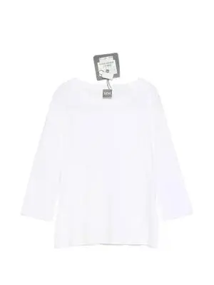 Max Mara Boat Neck Top - White