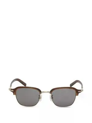 Montblanc Geometric-frame Sunglasses - Brown