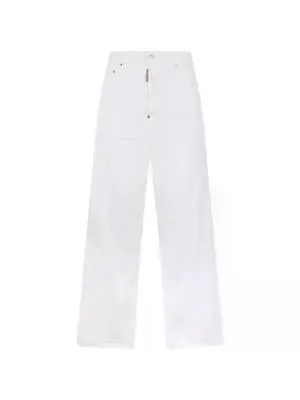 Dsquared2 Garment Dyed Baggy Jeans - White