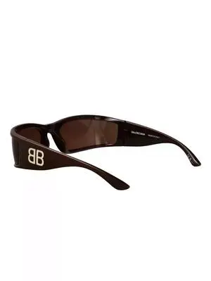 Balenciaga Rectangle Logo Sunglasses