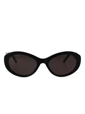 Balenciaga Oval-frame Sunglasses - Black