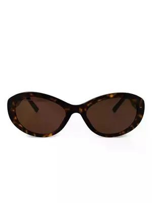 Balenciaga Oval-frame Sunglasses - Brown