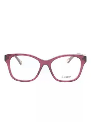 Chloé Square-frame Glasses - Red