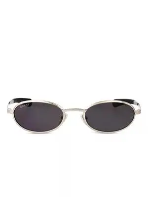 Gucci Oval-frame Sunglasses - Silver