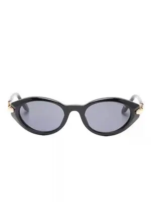 BVLGARI Oval-frame Sunglasses - Black