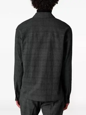 Paul Smith Textured-cotton Check Zip Overshirt