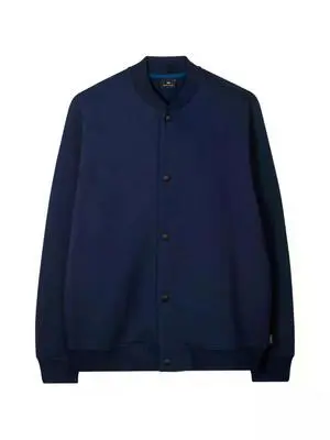 Paul Smith Button Stripes-detail Bomber Jacket - Blue