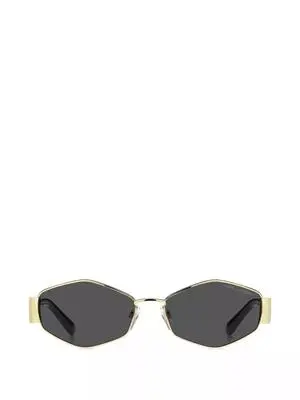 Marc Jacobs Geometric Frame Sunglasses - Gold