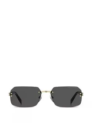 Marc Jacobs Rimless Geometric Sunglasses - Gold