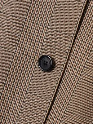 NILI LOTAN Watson Prince Of Wales Checked Trench Coat - Neutrals