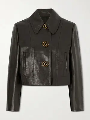 Gucci Leather Jacket - Black