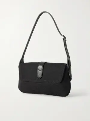 Gucci Jackie Mini Leather-trimmed Canvas-jacquard Shoulder Bag