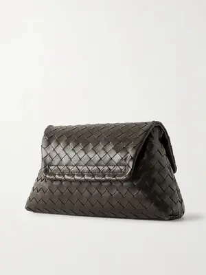 Bottega Veneta Giorno Intrecciato Leather Shoulder Bag
