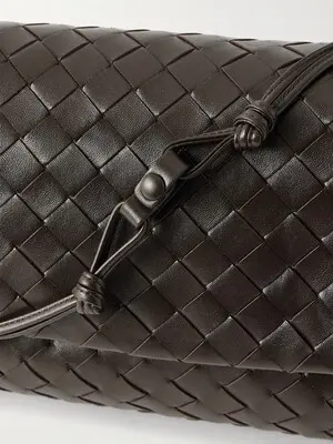 Bottega Veneta Giorno Intrecciato Leather Shoulder Bag