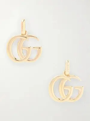 Gucci Gg Marmont Oversized Earrings - Gold
