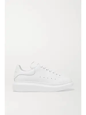 Alexander McQueen Leather Exaggerated-sole Sneakers
