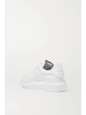 Alexander McQueen Leather Exaggerated-sole Sneakers