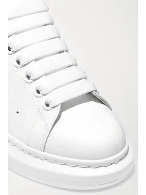 Alexander McQueen Leather Exaggerated-sole Sneakers