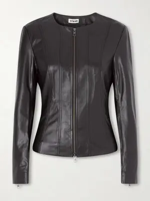 Staud Leather Jacket - Black
