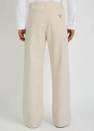 Valentino Garavani Wide-leg Denim Jeans