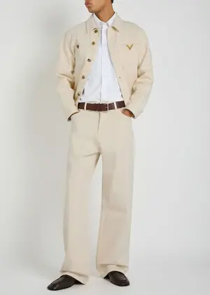 Valentino Garavani Wide-leg Denim Jeans