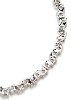 CERNUCCI Mixed Square Stone Tennis Chain Necklace