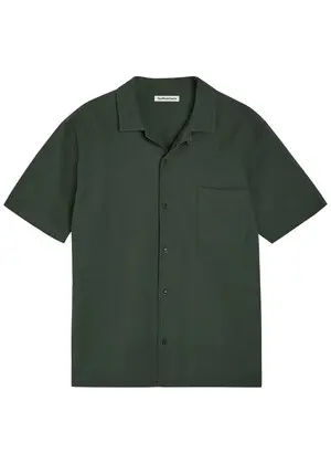 You Must Create Malick Textured Stretch-cotton Shirt