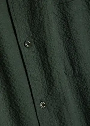 You Must Create Malick Textured Stretch-cotton Shirt