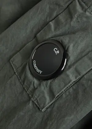 C.P. COMPANY Hooded Brushed Cotton-poplin Jacket - Dark Grey