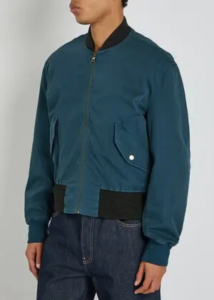JW Anderson Cotton Bomber Jacket - Navy