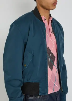JW Anderson Cotton Bomber Jacket - Navy