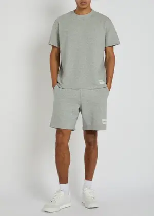 Givenchy Logo Cotton Shorts - Light Grey