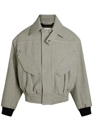 Dries Van Noten Houndstooth Woven Jacket