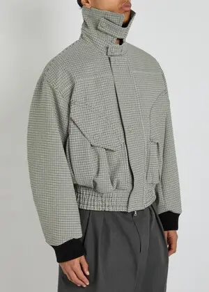 Dries Van Noten Houndstooth Woven Jacket