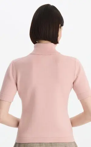 Oscar De La Renta Turtleneck Wool Top