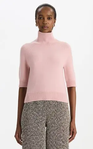 Oscar De La Renta Turtleneck Wool Top
