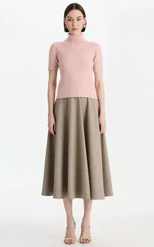 Oscar De La Renta Turtleneck Wool Top