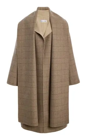 Oscar De La Renta Glen Wool-cashmere Coat - Plaid