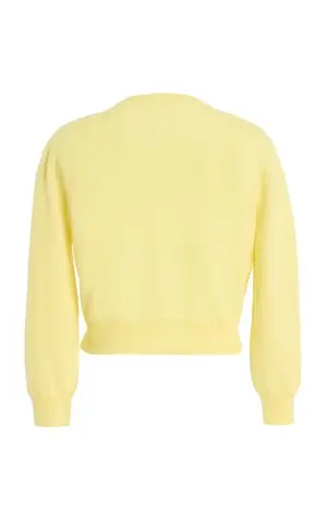 Oscar De La Renta Embroidered Wool Cardigan