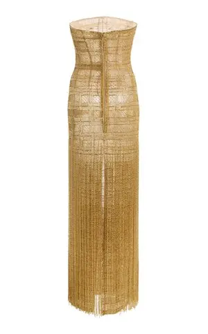 Oscar De La Renta Beaded Gown