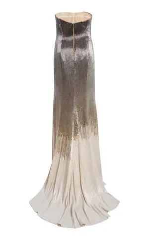 Oscar De La Renta Beaded Gown