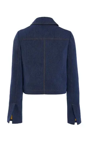 Oscar De La Renta Tailored Wool-drill Jacket