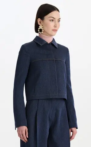 Oscar De La Renta Tailored Wool-drill Jacket