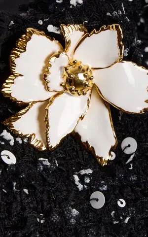 Oscar De La Renta Sequined Ribbon-tweed Jacket