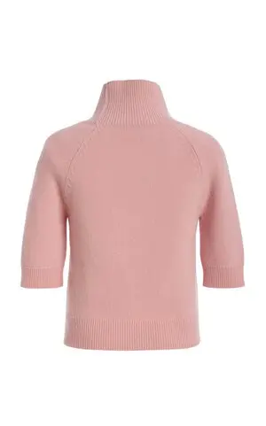 Oscar De La Renta Wool Half-sleeve Sweater